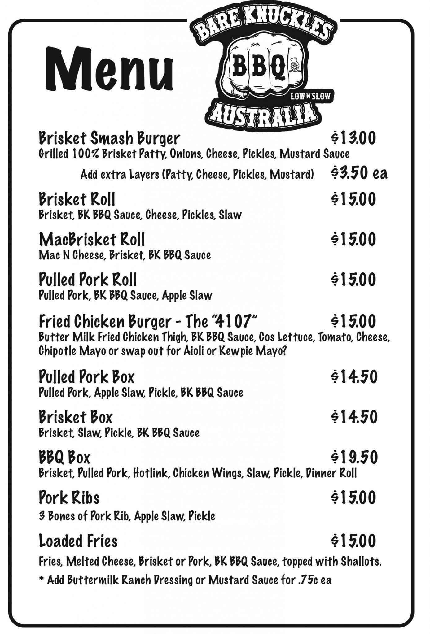 Menu – Bare Knuckles BBQ