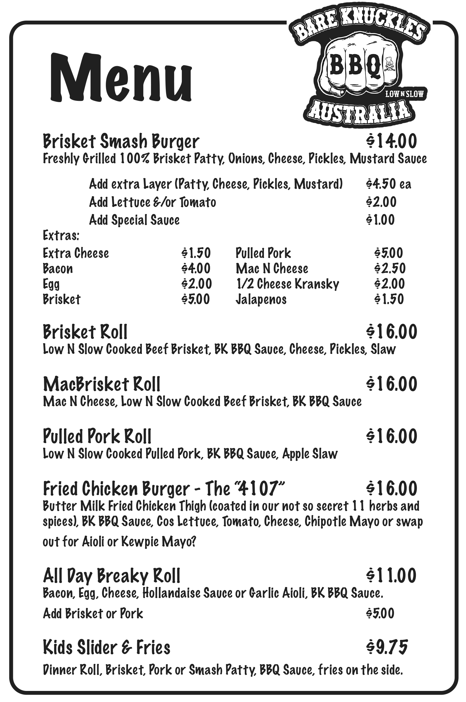 Menu – Bare Knuckles BBQ
