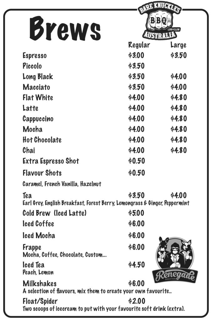Menu – Bare Knuckles BBQ